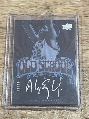 2013-14 Alex English Upper Deck Black Old School On Card Auto /75 | eBay