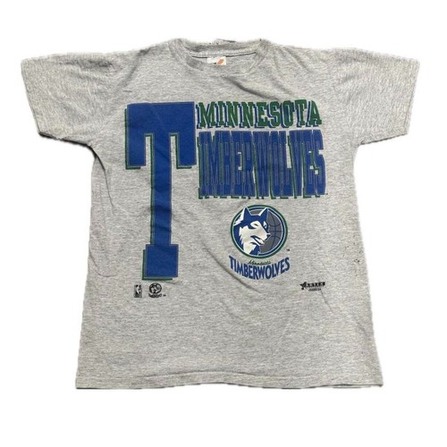 Minnesota Timberwolves 90s Basketball logo graphic short sleeve shirt ...