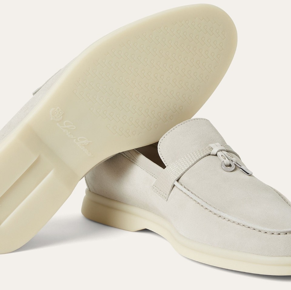 $2,070 Loro Piana 40 Summer Charms Walk Loafer Suede Lizard Trim - Sold ...