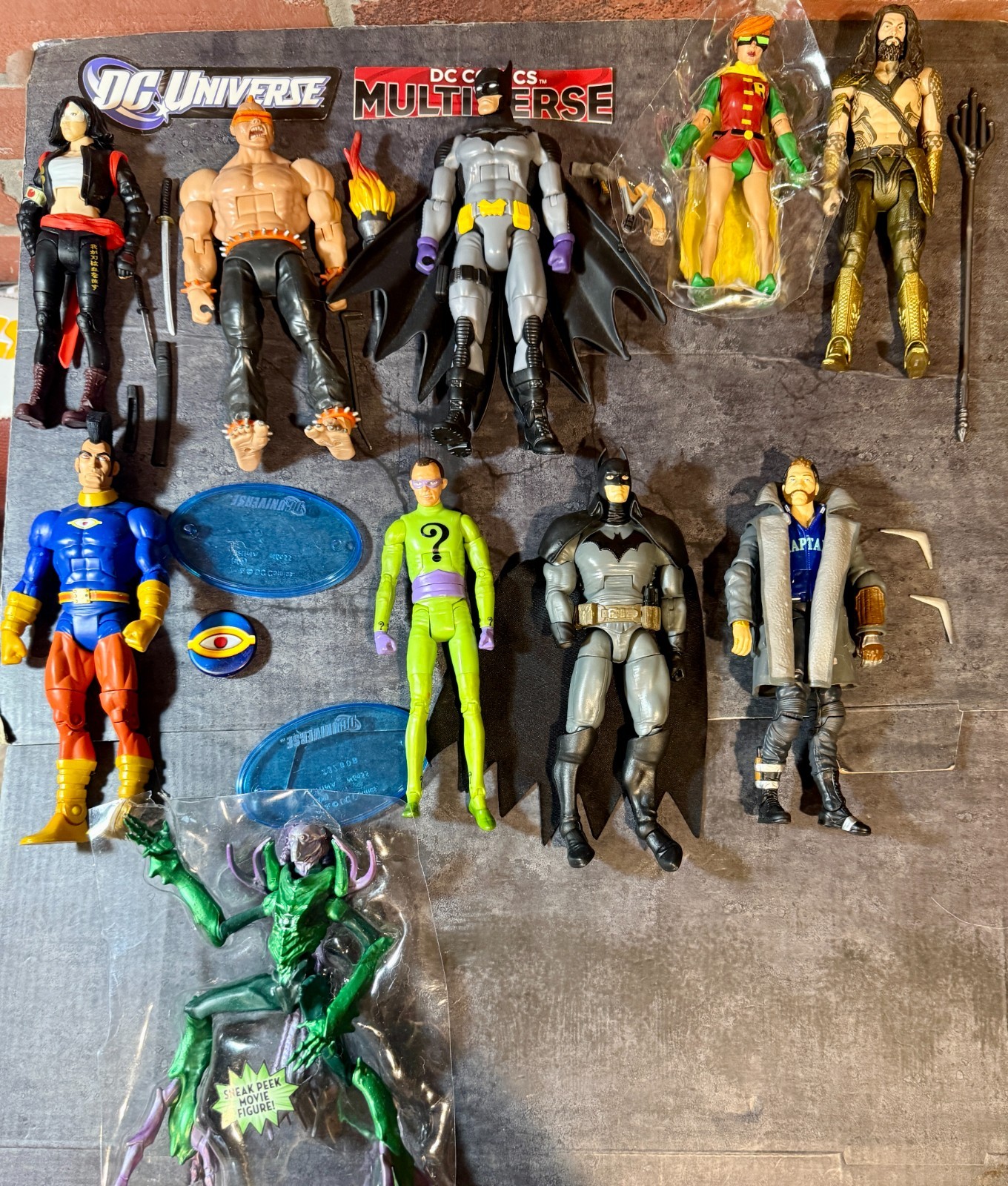 DC Universe Multiverse Classics TDKR Batman Robin Riddler Aquaman 10 ...