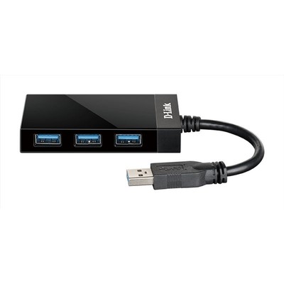 Dlink 3.0 4-Port Hot Swappable Plug & Play Super Speed USB Hub ...