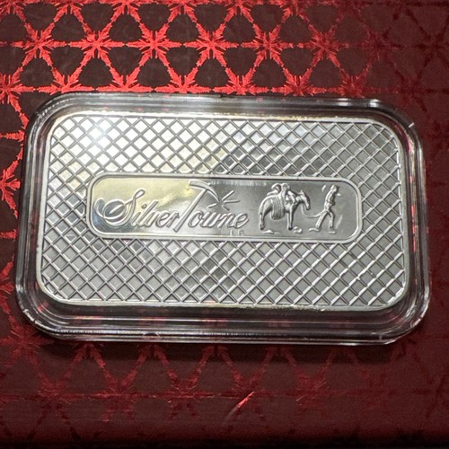 SilverTowne Logo 1oz .999 Fine Silver Bar - Individually Sealed in ...