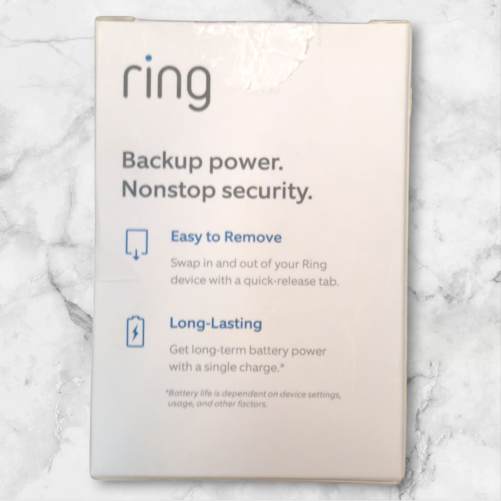 RING Rechargeable Battery Pack Video Camera and DoorBell 2/3/4 Quick ...