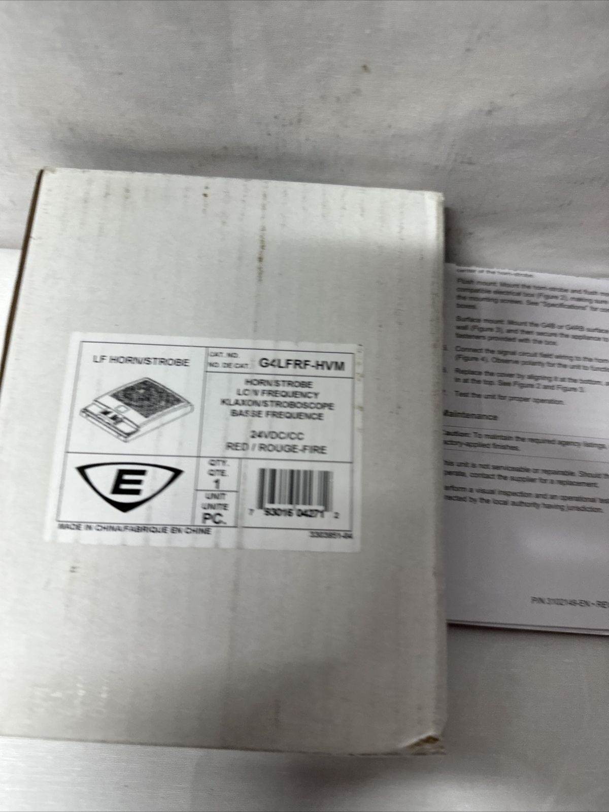 Edwards G4LFRF-HVM Low Frequency 520 Hz Horn Strobe - Red for sale ...