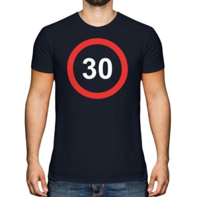 30 SPEED LIMIT FUNNY 30TH BIRTHDAY GIFT FOR MEN T-SHIRT TOP PRESENT ...