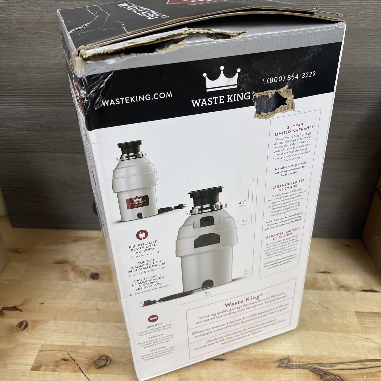 Waste King L-8000 1HP 2800RPM 115V Garbage Disposal for sale online | eBay