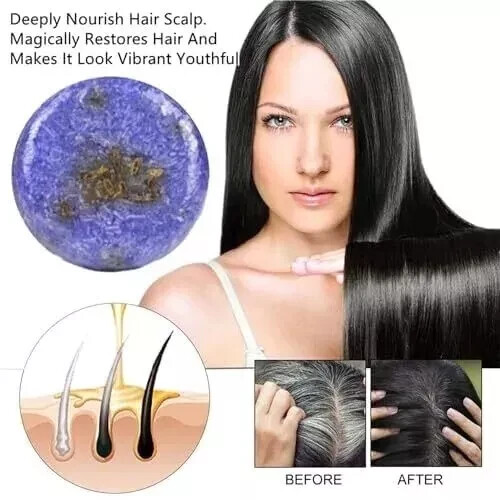 2Pcs Humby Shampoo Bar for Gray Hair Humby Purple Rain Shampoo Bar Grey ...