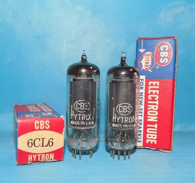 2 CBS-Hytron 6CL6 Tubes D Getter NOS/NIB | eBay
