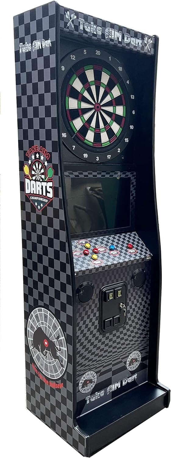 Take Aim Electronic Coin Operated Dart Board for commercial & home-Free ...
