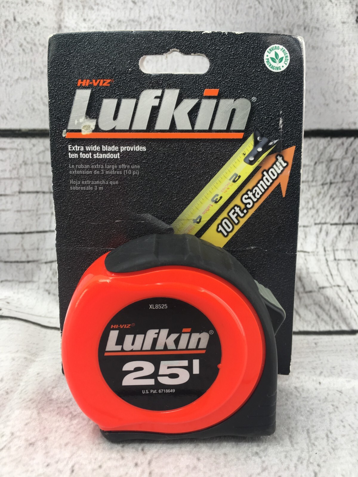 Lufkin XL8525 Power Return Tape Measure, 1-3/16" X 25' long w/ Belt Clip | eBay