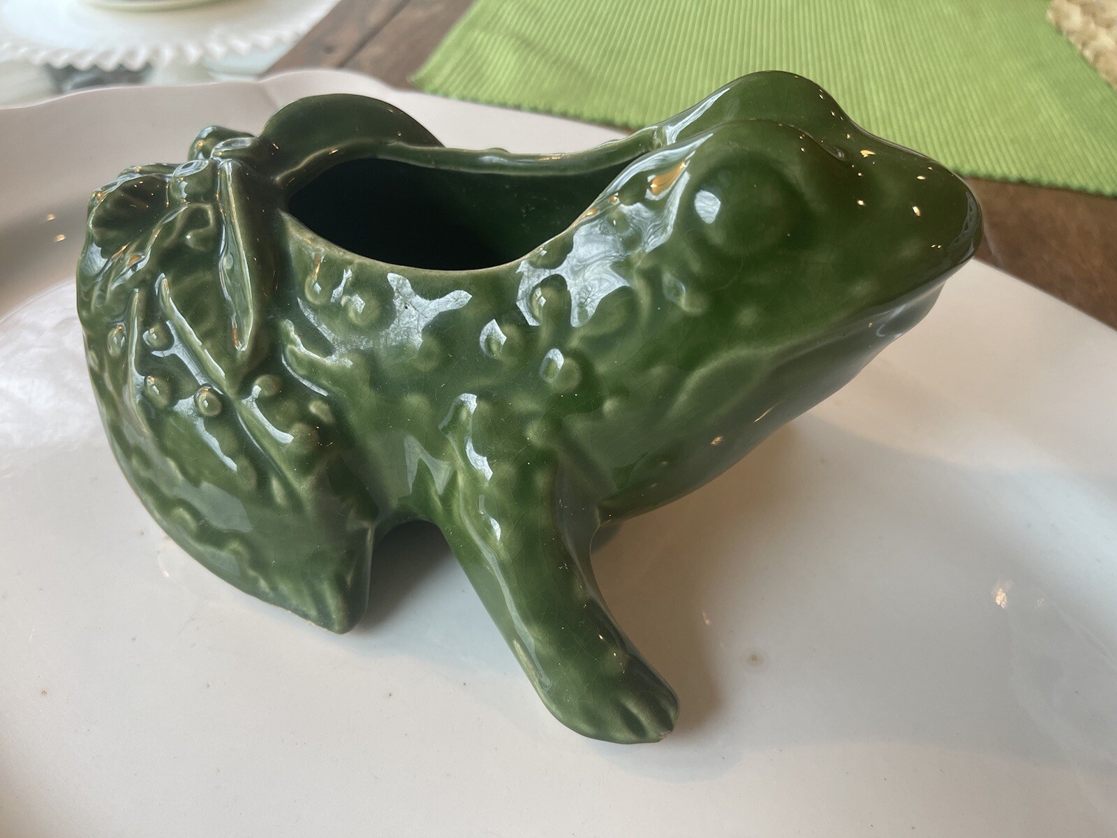 Vintage McCoy Pottery Frog Planter 7” Long | eBay