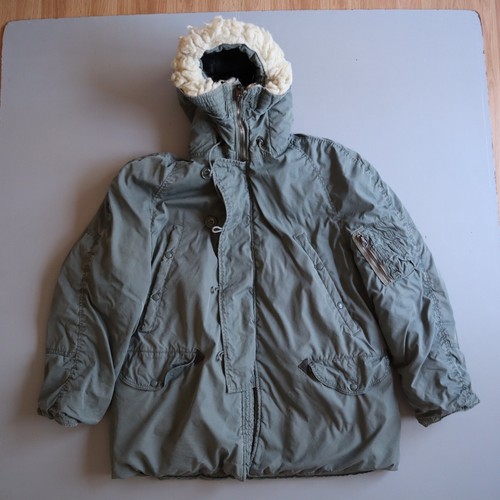 Cold Weather N-3B Arctic Parka Vtg Jacket Coat N3B Snorkel Hood ECW ...