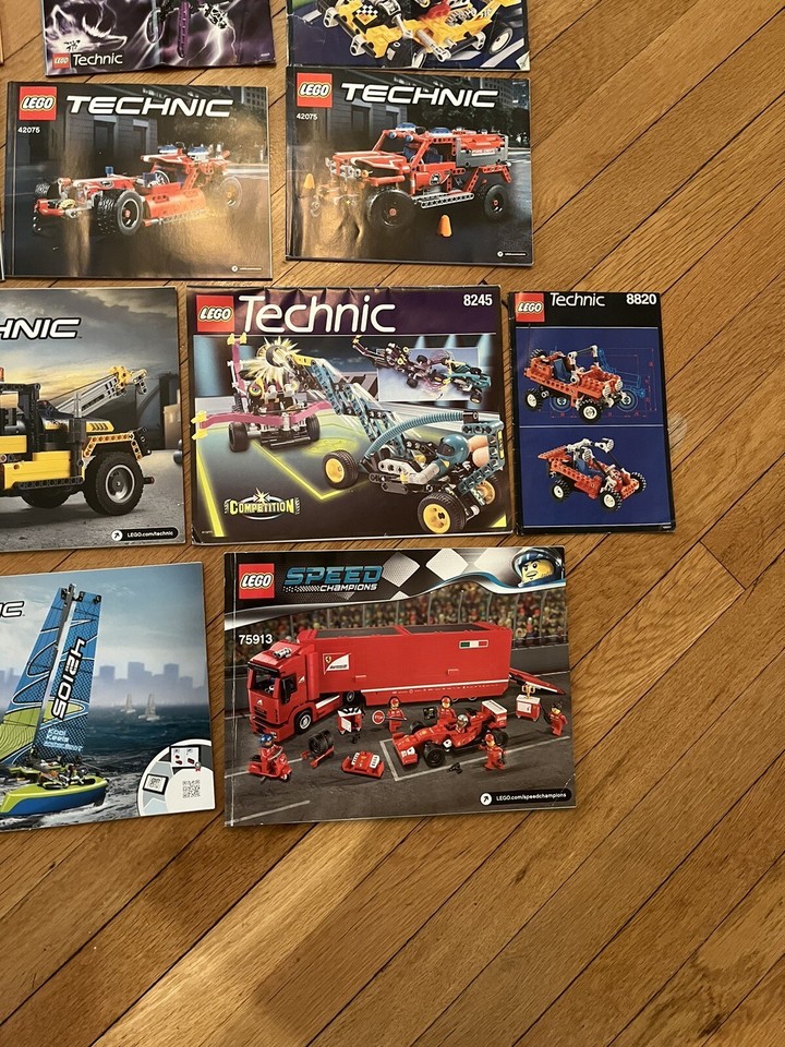 Lot Of LEGO TECHNIC Instruction Manual Booklets 42111 42079 42105 75913 ...