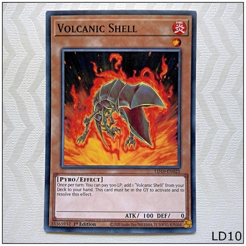 Volcanic Shell - LD10-EN025 - Common 1st Edition Yugioh | eBay