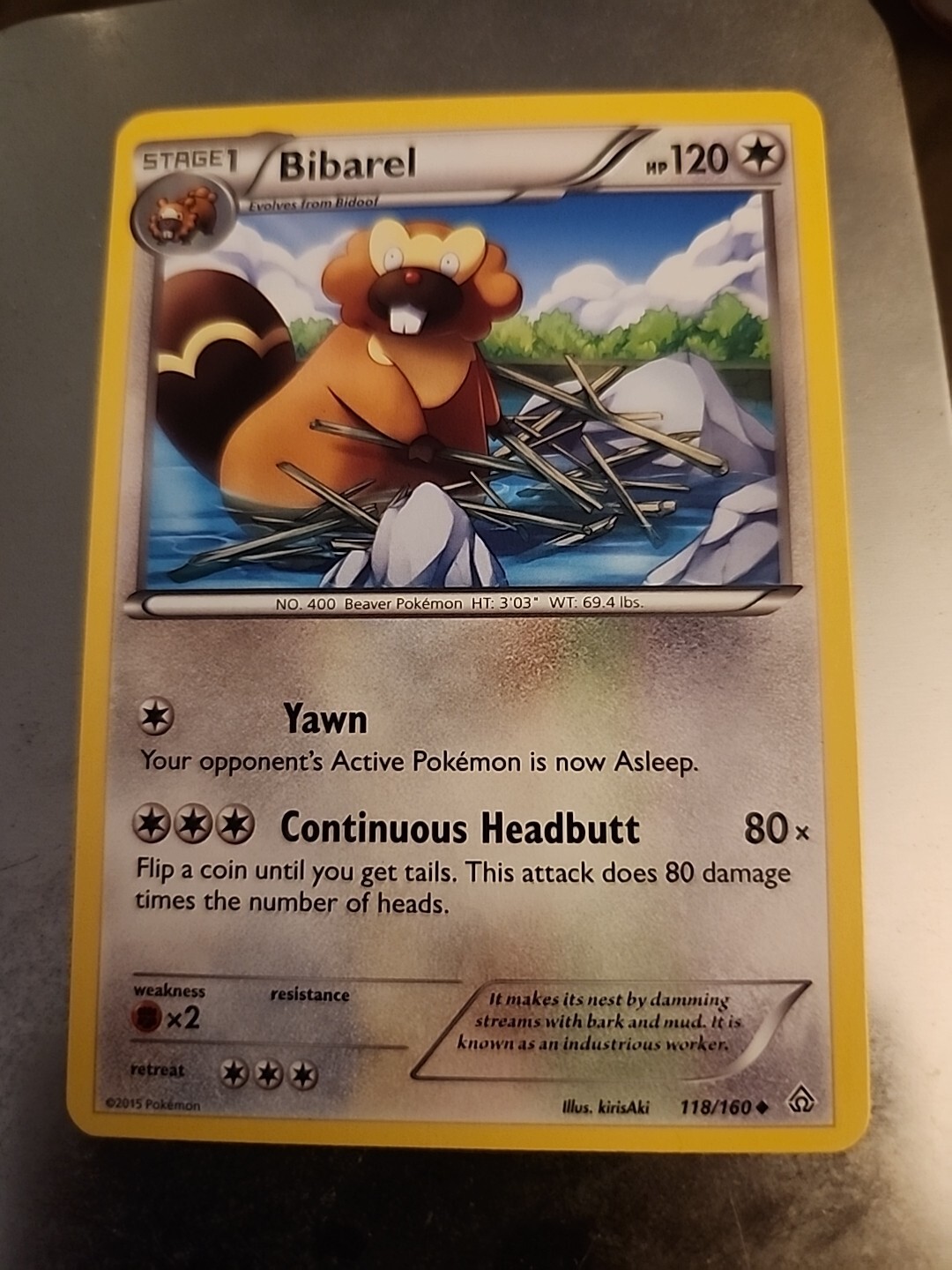 Pokémon TCG Bibarel Primal Clash 118/160 Regular Uncommon | eBay