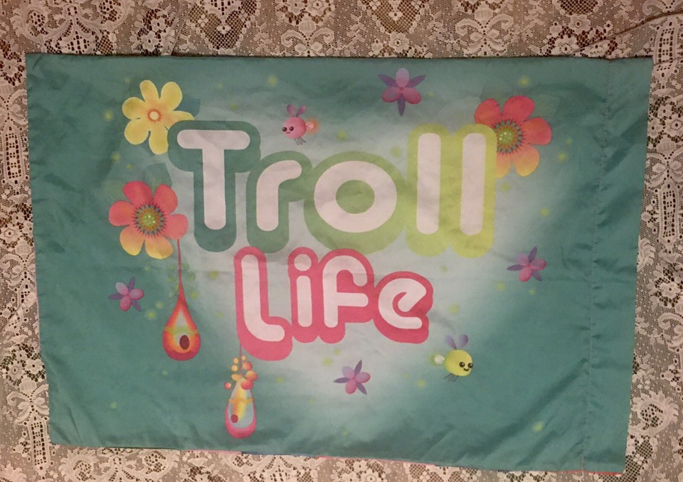 TROLL LIFE TROLL STANDARD PILLOWCASE PREOWNED | eBay