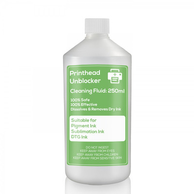 DTG Print Head Cleaning Fluid. Unblocks Epson Printer Nozzles 250ml ...