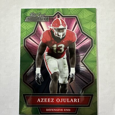 2021 Wild Card Alumination - Green #ABC-43 Azeez Ojulari (RC) | eBay