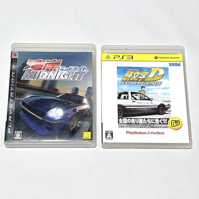 PlayStation 3 PS3 SEGA Initial D Extreme Stage + Wangan Midnight 2 Set ...