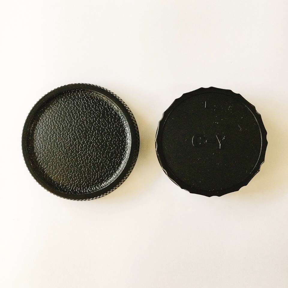 Contax Yashica C/Y mount Body cap ＆ Rear Lens Cap for RTS Cameras made ...
