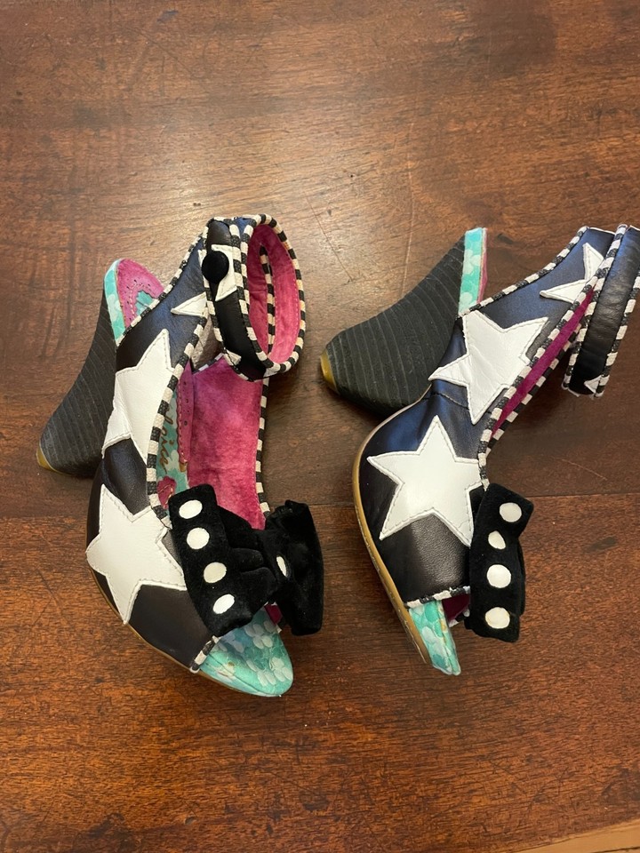 Irregular Choice Star of Hope Women’s heels Black & White 6.5 | eBay