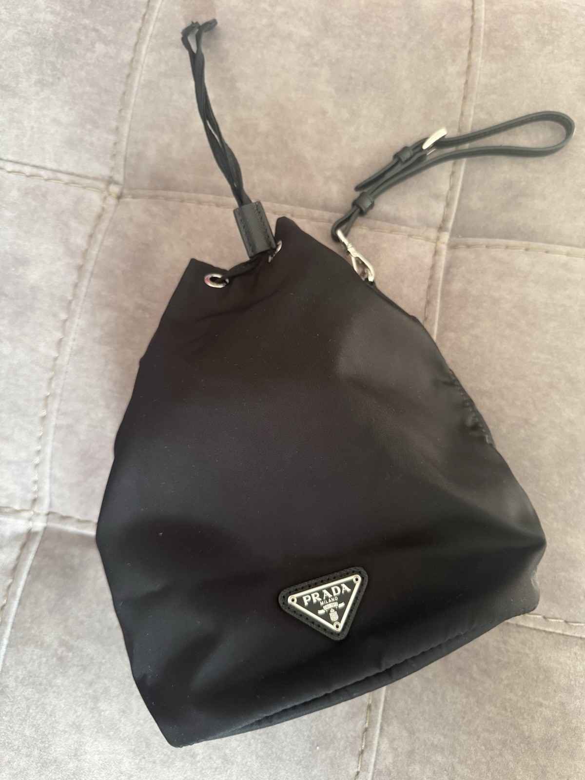 PRADA Pouch mini bag size SHOWN in photos by tape m… - Gem