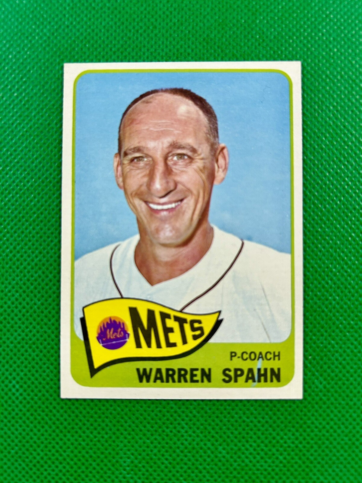 1965 Topps #205 Warren Spahn New York Mets High-end NM-MT HOF B65#205A2 ...