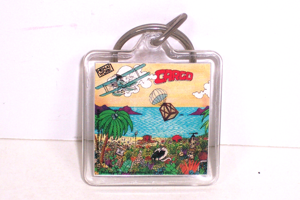 Vintage Lucite Keychain Men at Work Cargo Album Cover Rock Music | eBay