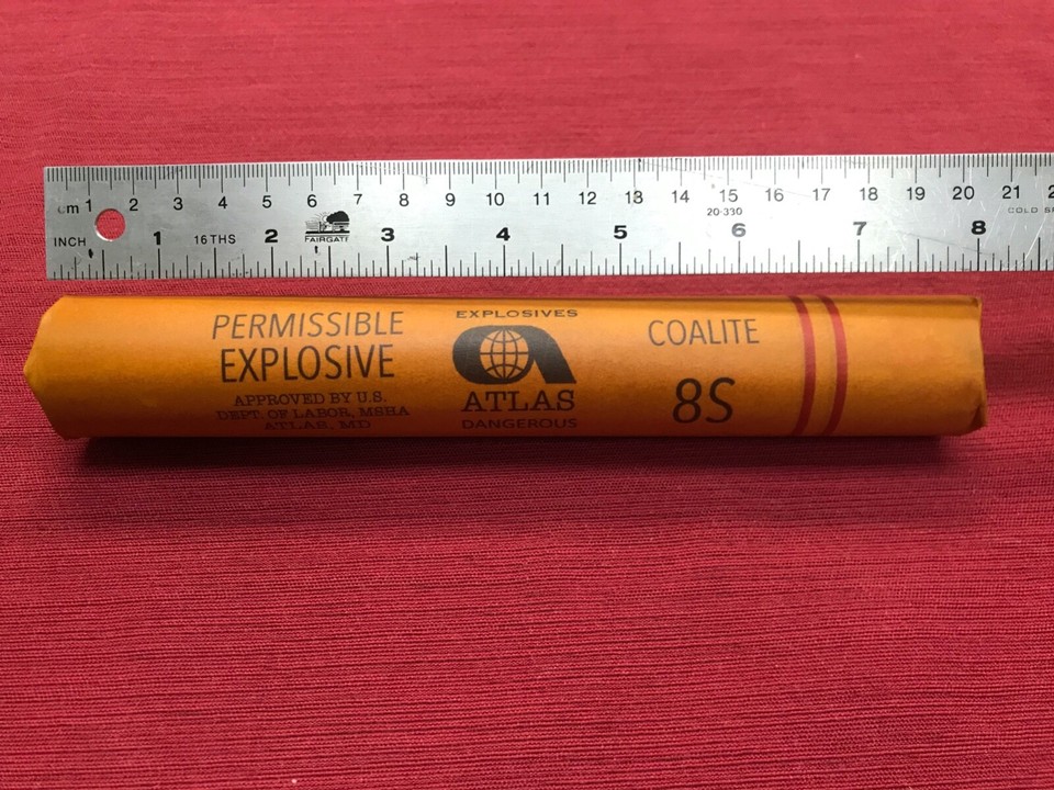 Atlas Coalite reproduction inert stick. Great for coal mining display ...