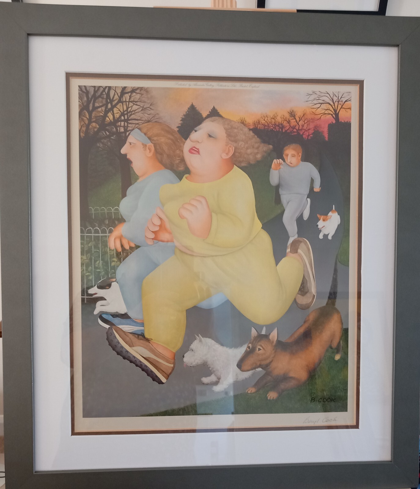 BERYL COOK SIGNED LIMITED EDITION PRINT ‘JOGGERS ON THE HOE’ Ready to ...