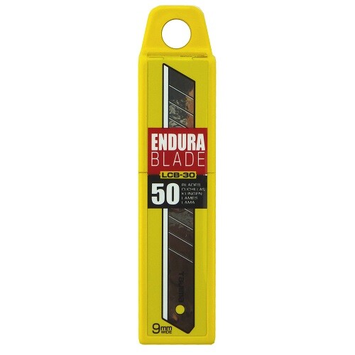 50 x TAJIMA ENDURA 9mm SNAP OFF UTILITY KNIFE BLADES – LCB30-50 | eBay
