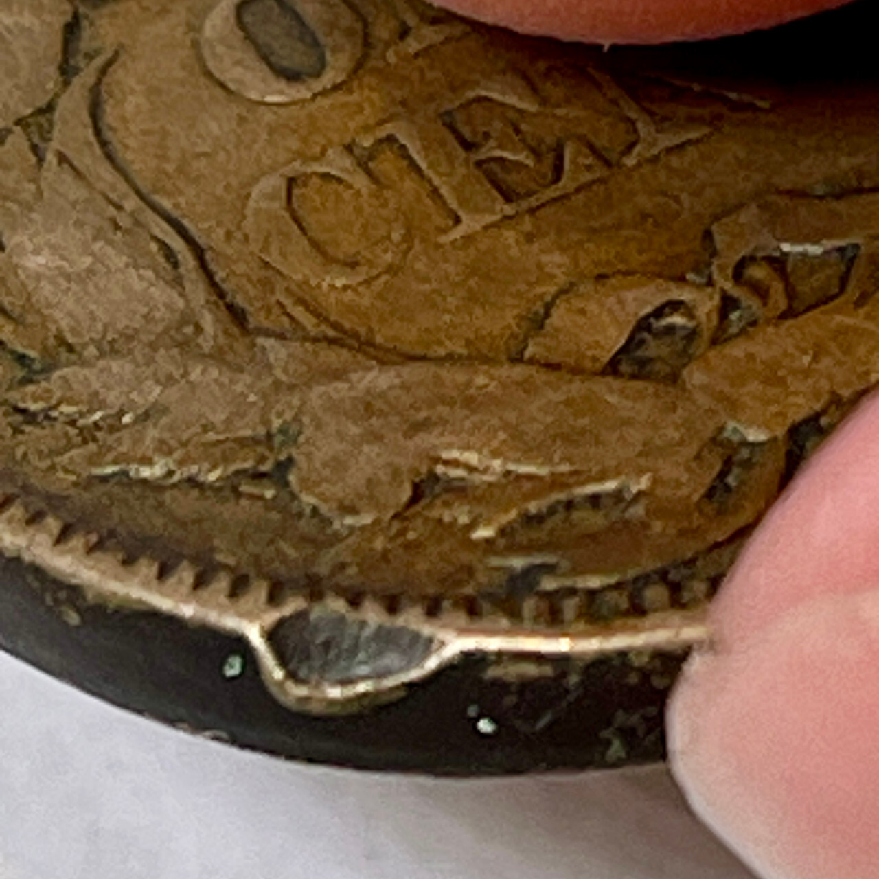 1857 Flying Eagle Cent Extremely Fine XF Coin, Rim Bump #5539 | eBay