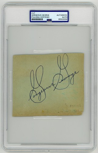 1956 Gorgeous George Wrestler Signed Autographed Album Page PSA/DNA | eBay