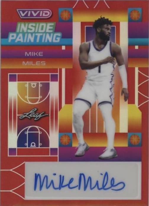2022-23 Leaf Vivid - Inside Painting Mike Miles #IP-MM1 Red /35 (AU, RC ...