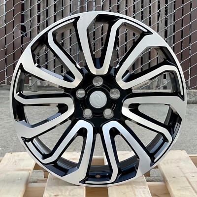 22" Wheels For Range Land Rover HSE Sport 22x9.5 Black MACHINED 5x120 ...