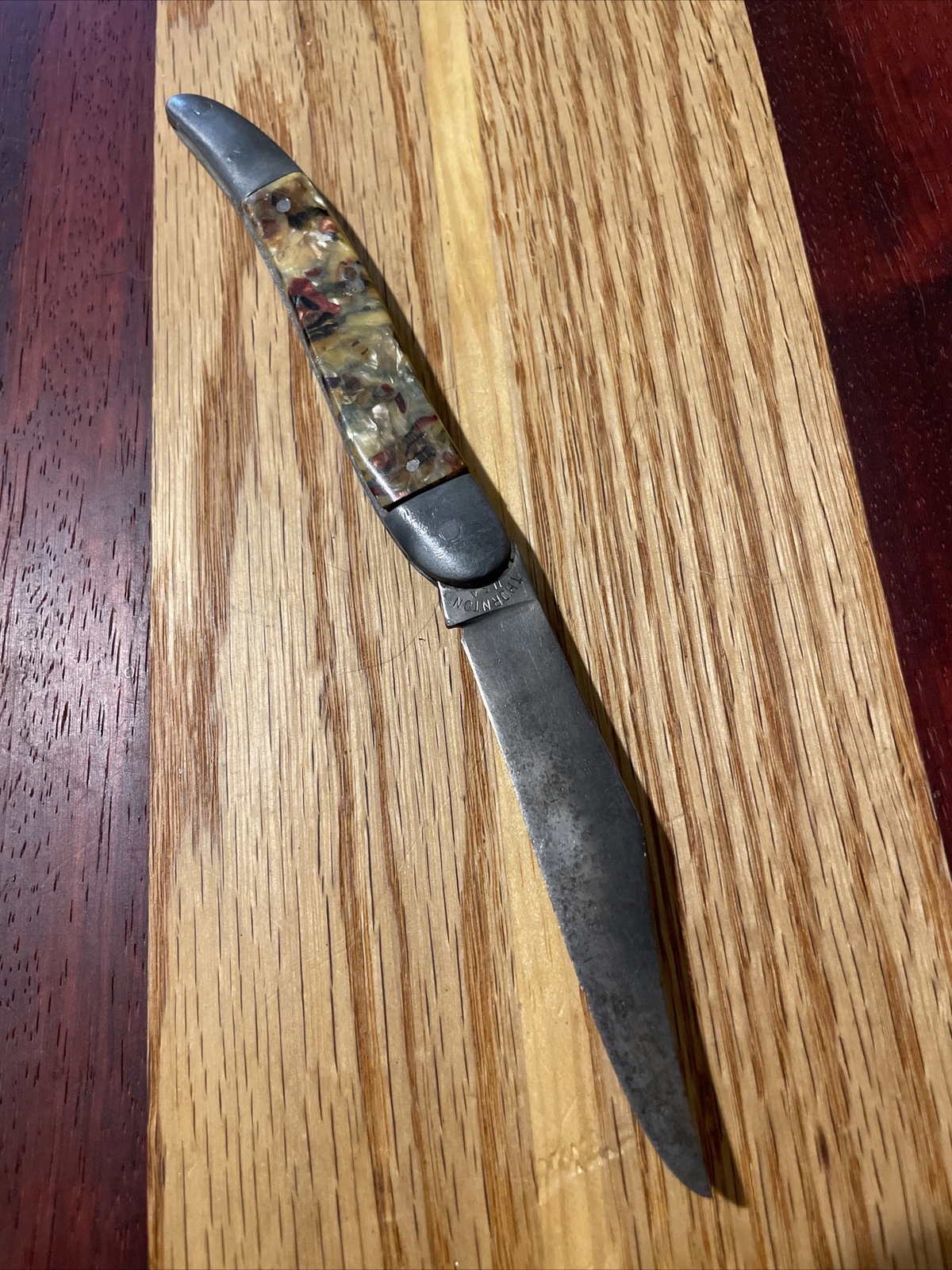 Vintage Thornton Colorful Celluloid Arkansas Texas Toothpick Knife USA ...