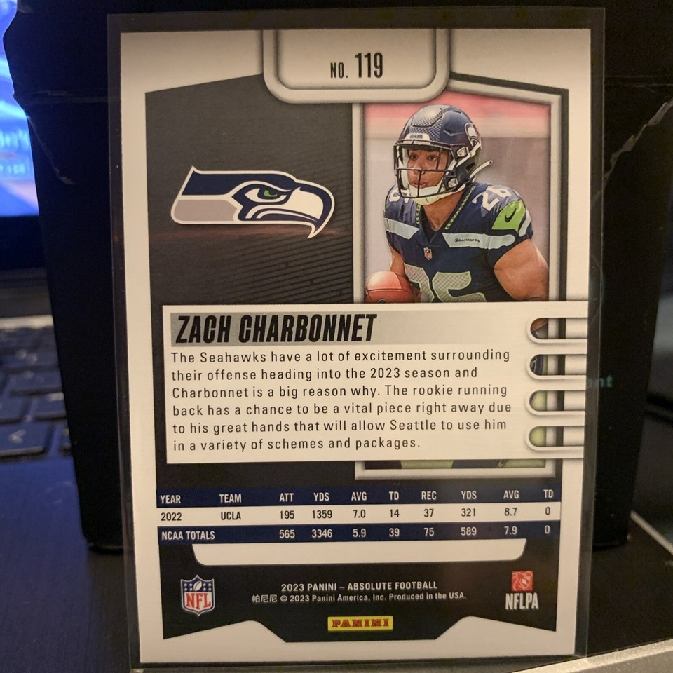 2023 Panini Absolute - Rookies #119 Seattle Seahawks (RC) Zach ...
