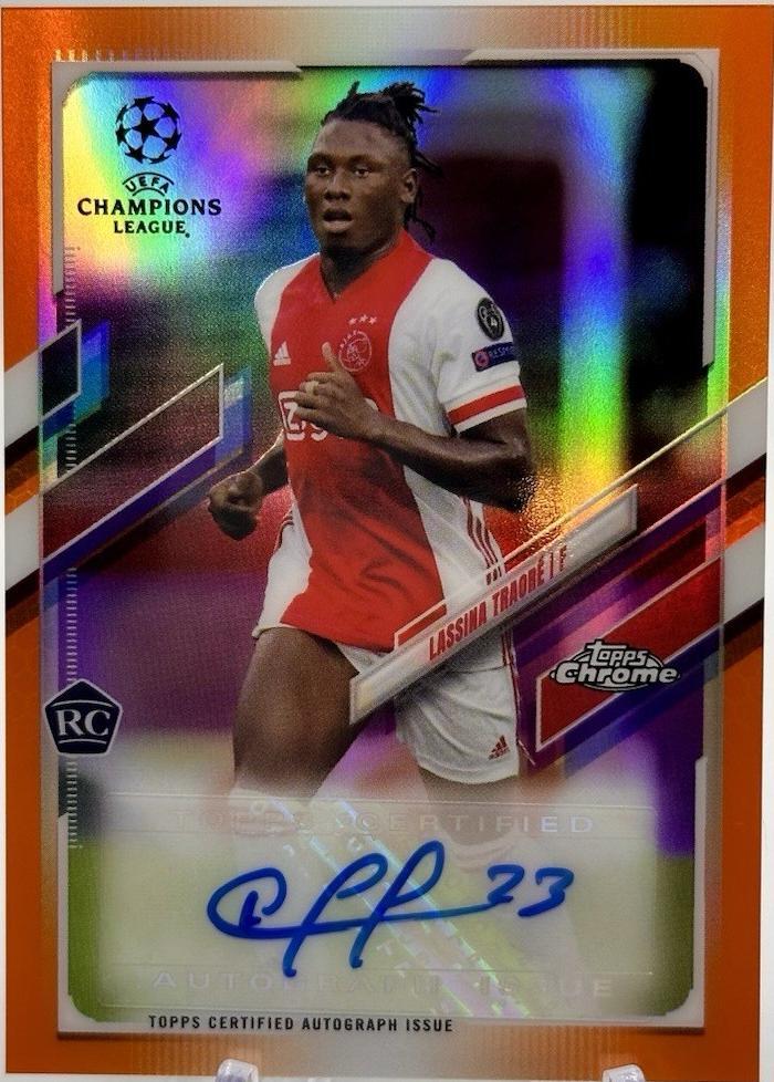2020-21 Topps Chrome UCL - Chrome Autographs Lassina Traore #CA-LT ...