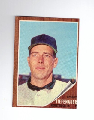 1962 Topps Baseball card #227 Bobby Tiefenauer Colt 45s | eBay