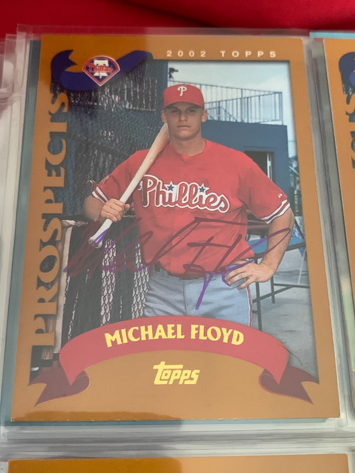 MICHAEL FLOYD AUTOGRAPHED SIGNED 2002 TOPPS CARD PHILLIES COA | eBay