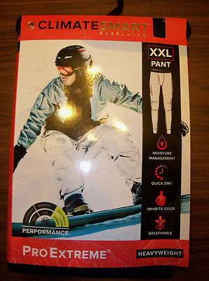ClimateSmart Base Layer Heavyweight Black Pants Bottoms Mens Size XXL ...