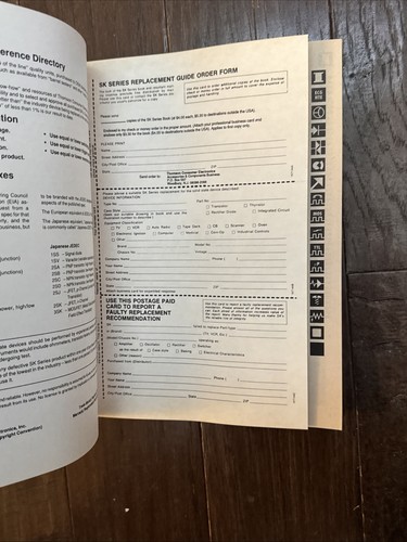 Thomson Consumer Electronics SK Series Replacement Cross Reference ...