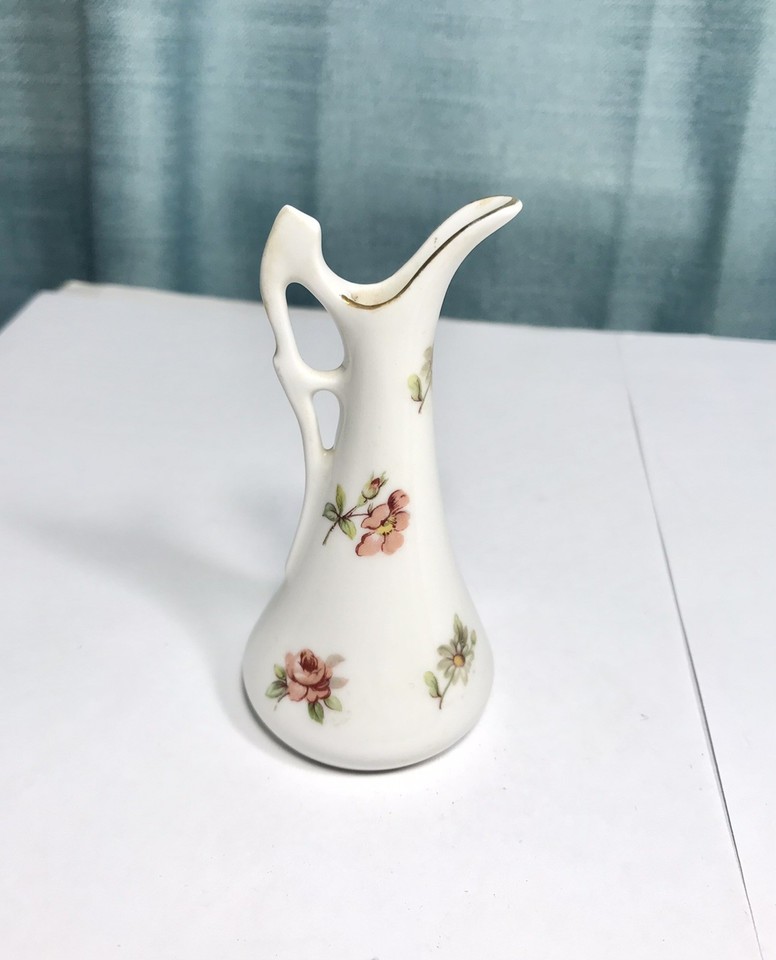 Vintage Limoges France Floral Design Gold Trim Miniature Porcelain ...