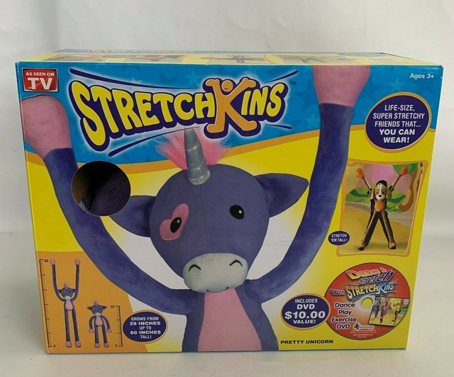 Stretchkins Unicorn Limited Edition Purple Life-size Plush Toy That You ...