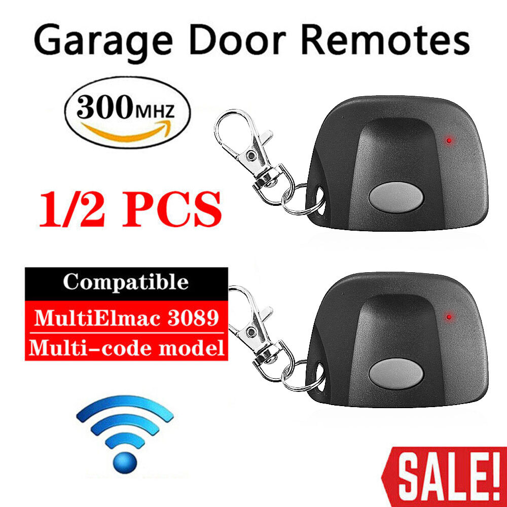 Mini Garage Gate Door Remote Transmitter For MultiCode 3060 300mhz 3089 ...