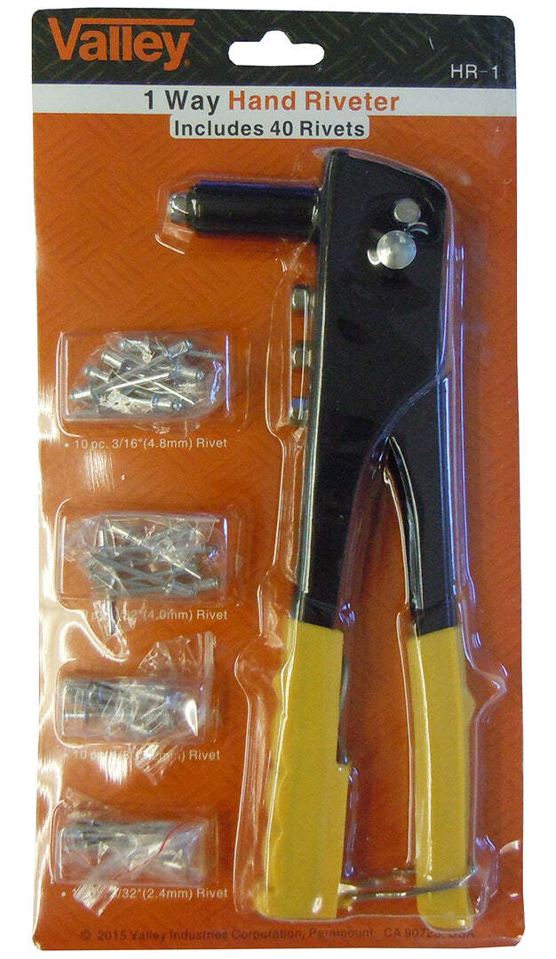 Hand Riveter with 40 Rivets 1 way 90 Degree | eBay