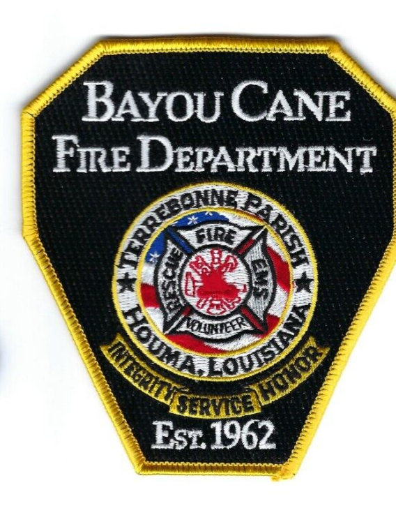 Bayou Cane Fire Dept. in Houma (Terrebonne Parish) LA Louisiana patch ...