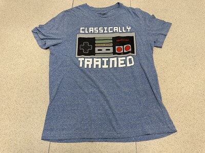 Nintendo Entertainment System Classically Trained Blue T-Shirt Mens ...