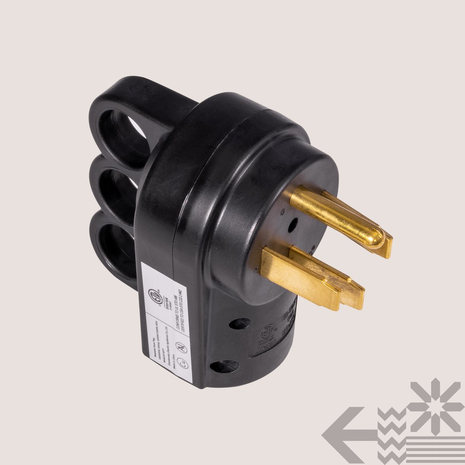 NEMA 14-50P 125/250V 50A RV Power Cord Male Replacement Socket Plug ...