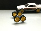 R169 Hot wheels 1/64 Set 10 Spoke CE28 Gold 10mm,Long Rubber Real ...